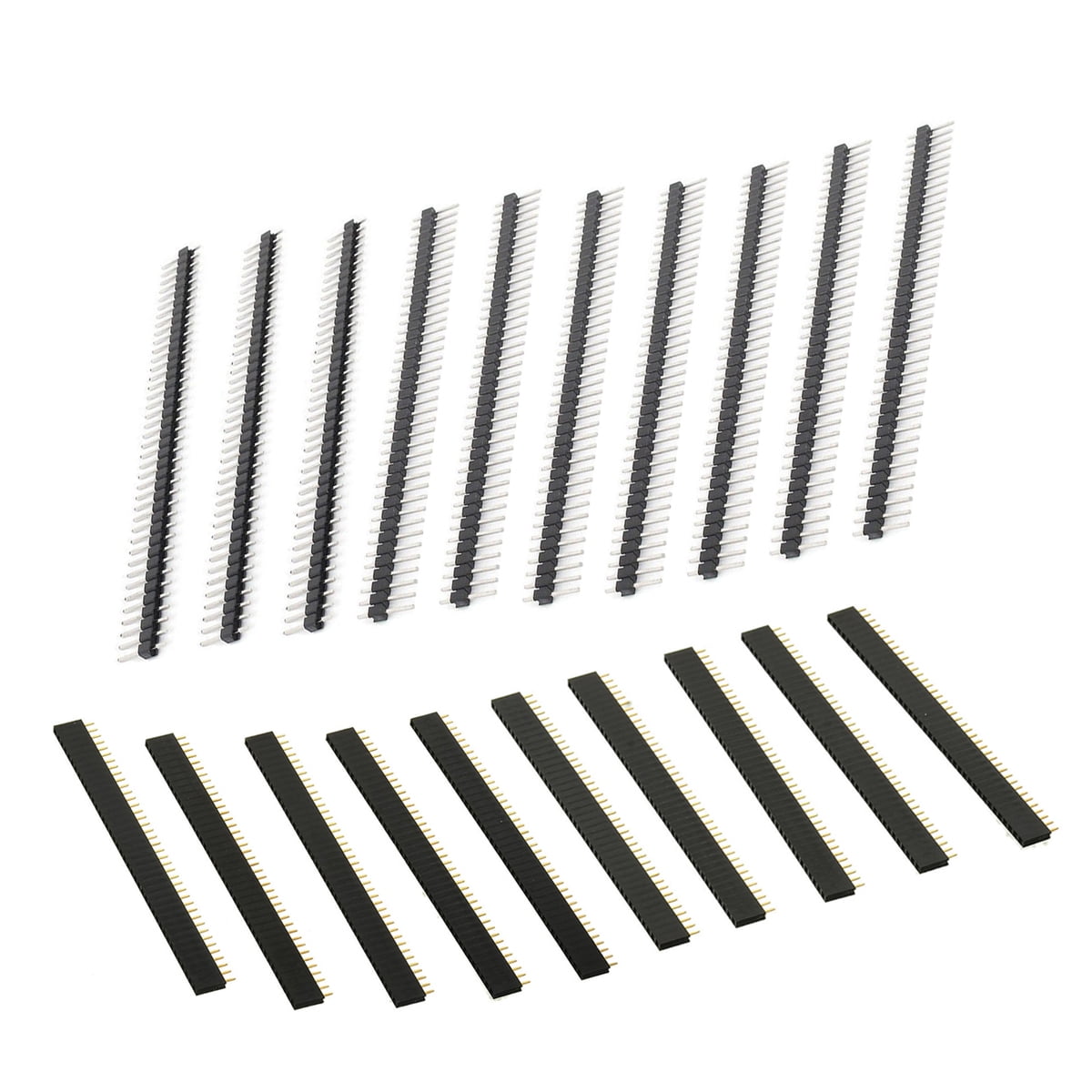 Gymnture 2.54mm 40Pin Male/Female Pin Headers (20pcs) - Walmart.com
