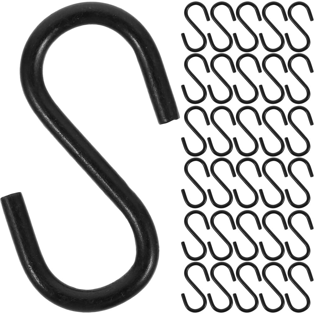 Gymnture 200pcs Small Stainless Steel S Hooks Heavy Duty Metal Hangers ...
