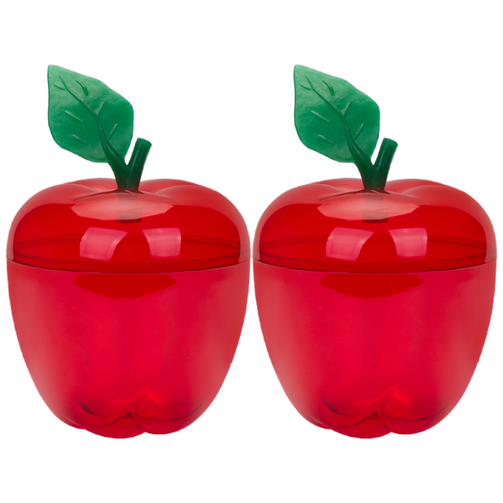 Gymnture 2Pcs Red Apple Container Apple Shaped Candy Toy Filling ...