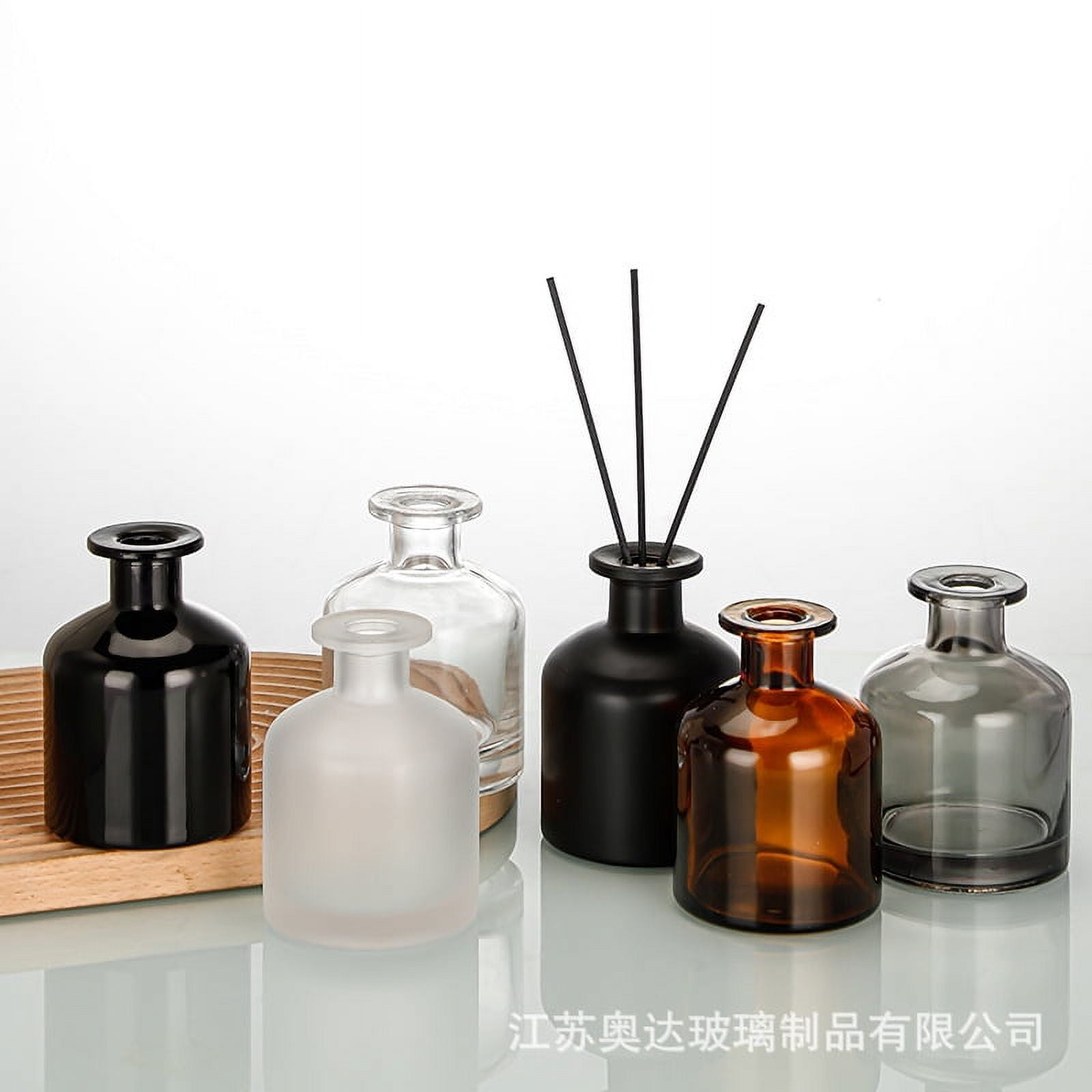 2pcs Refillable Glass Diffuser Bottles for Aromatherapy Empty Diffuser ...