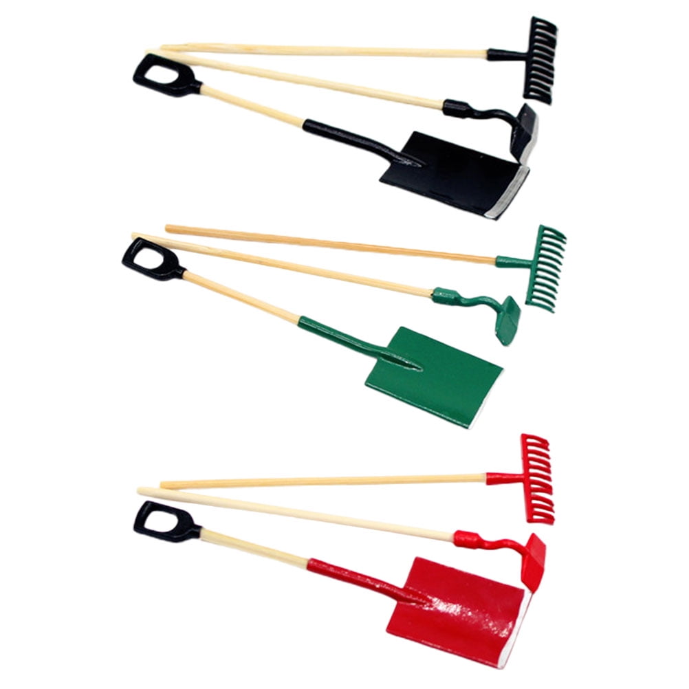 Gymnture 3 Sets Mini Farm Tools for Doll House Mini House Gardening ...