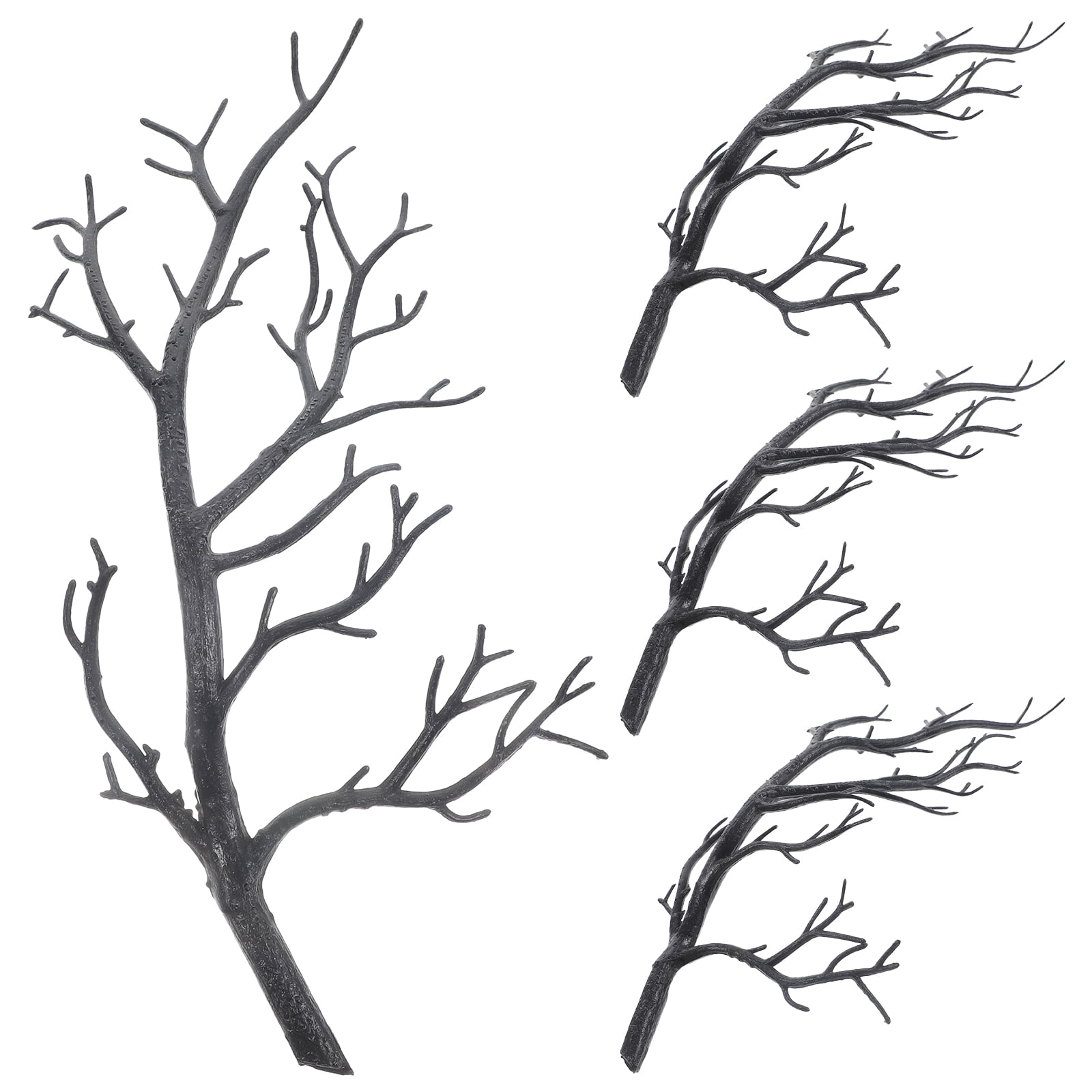 Gymnture 4 Pcs Black Artificial Dried Tree Branches for Home Decor ...