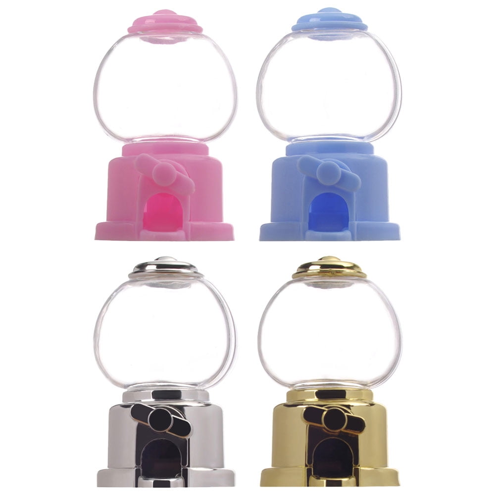 Gymnture 4 Pcs Mini Gumball Machine Candy Dispenser for Birthday Party ...