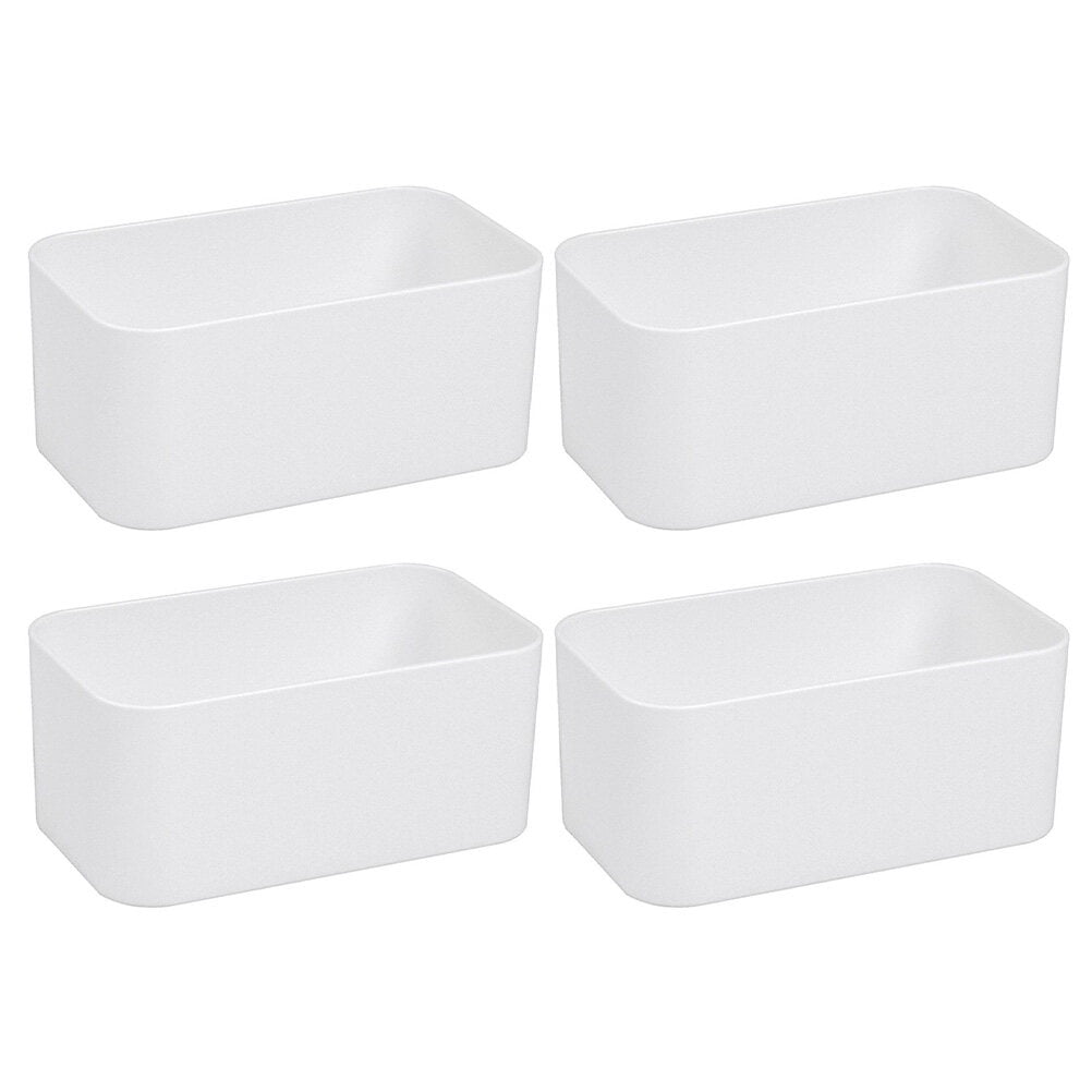 Gymnture 4pcs Wall Mounted Floating Storage Boxes Plastic Organizer ...