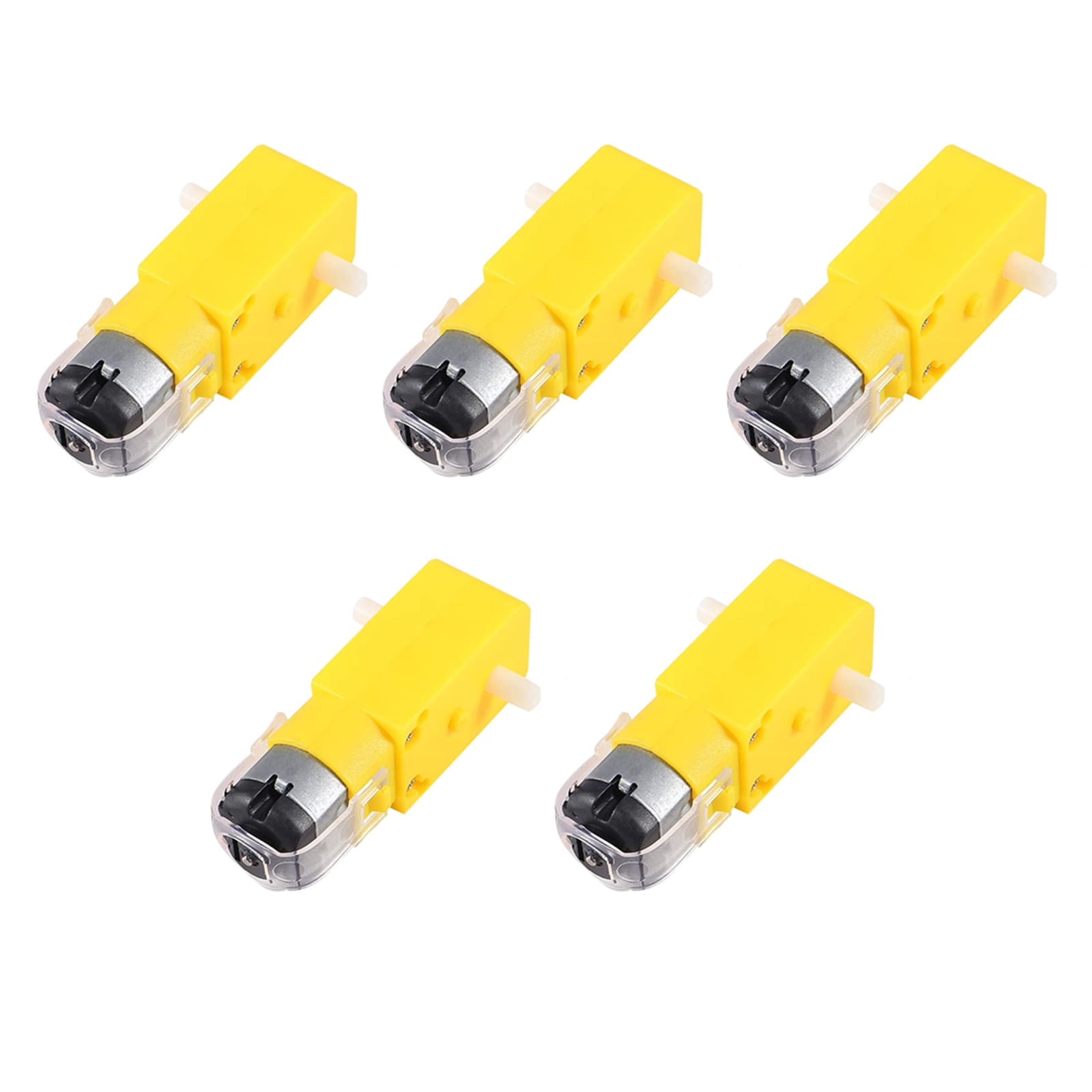 Gymnture 5pcs Gear Motor Dual Shaft TT Motor 3-12V TT Motor for Smart ...