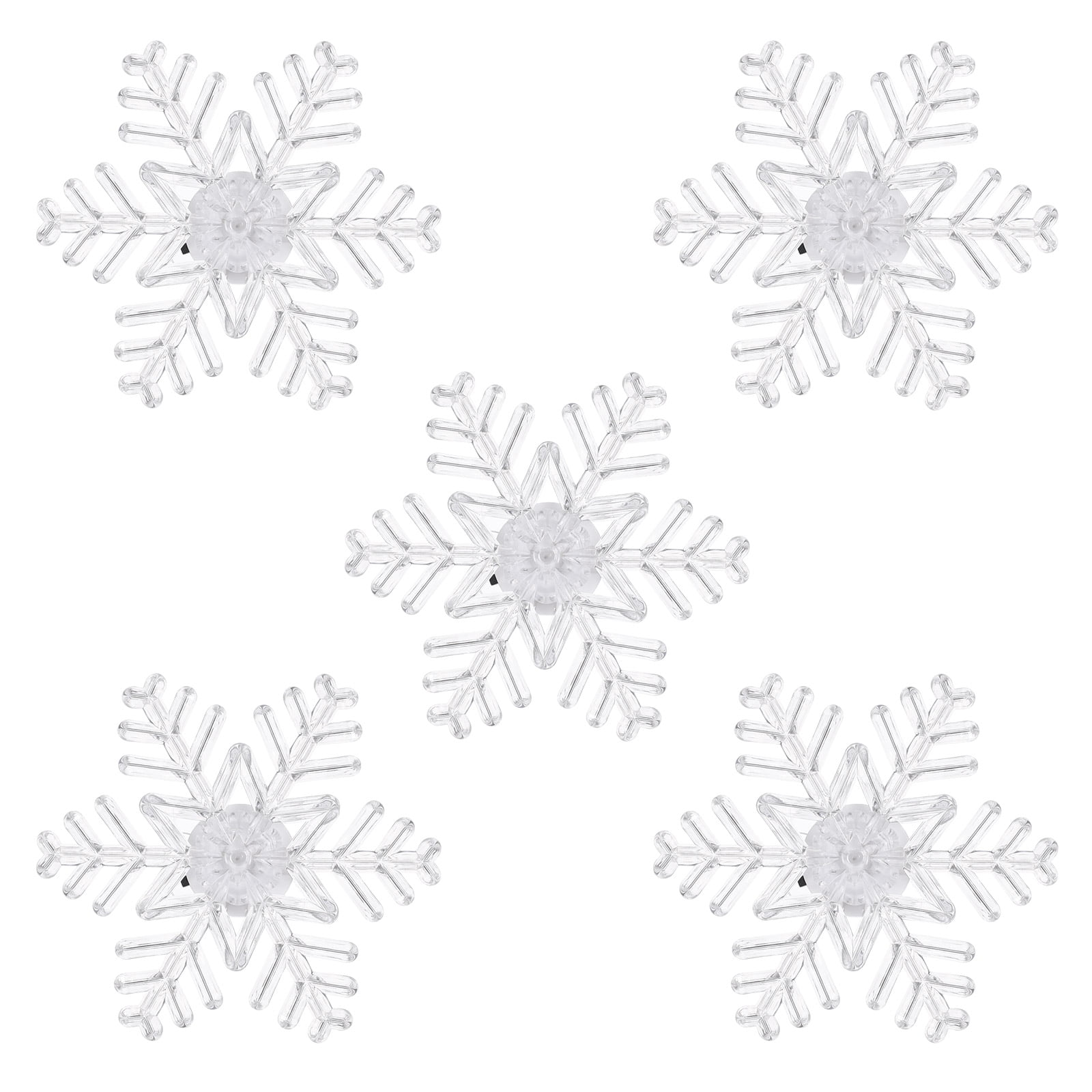Gymnture 5pcs Snowflake LED Window Lights for Christmas Decoration ...