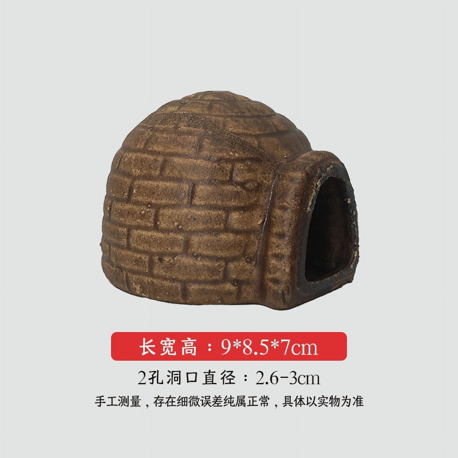 Aquarium Fish Tank Shrimp Cave Betta Hideout Igloo 1 Set Reptile Hides ...