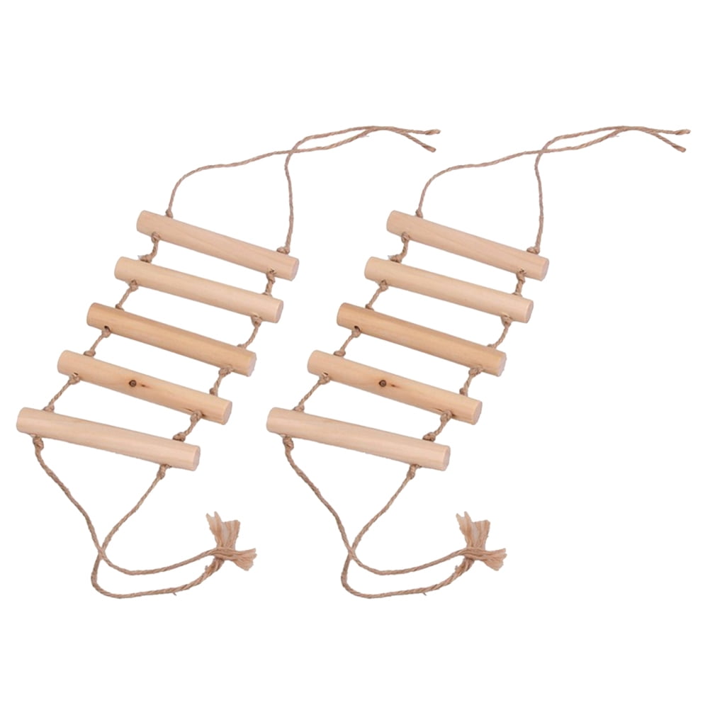 Gymnture Bird Parrot Ladder Petcage Swing Toys Bridge Climbing Wooden ...