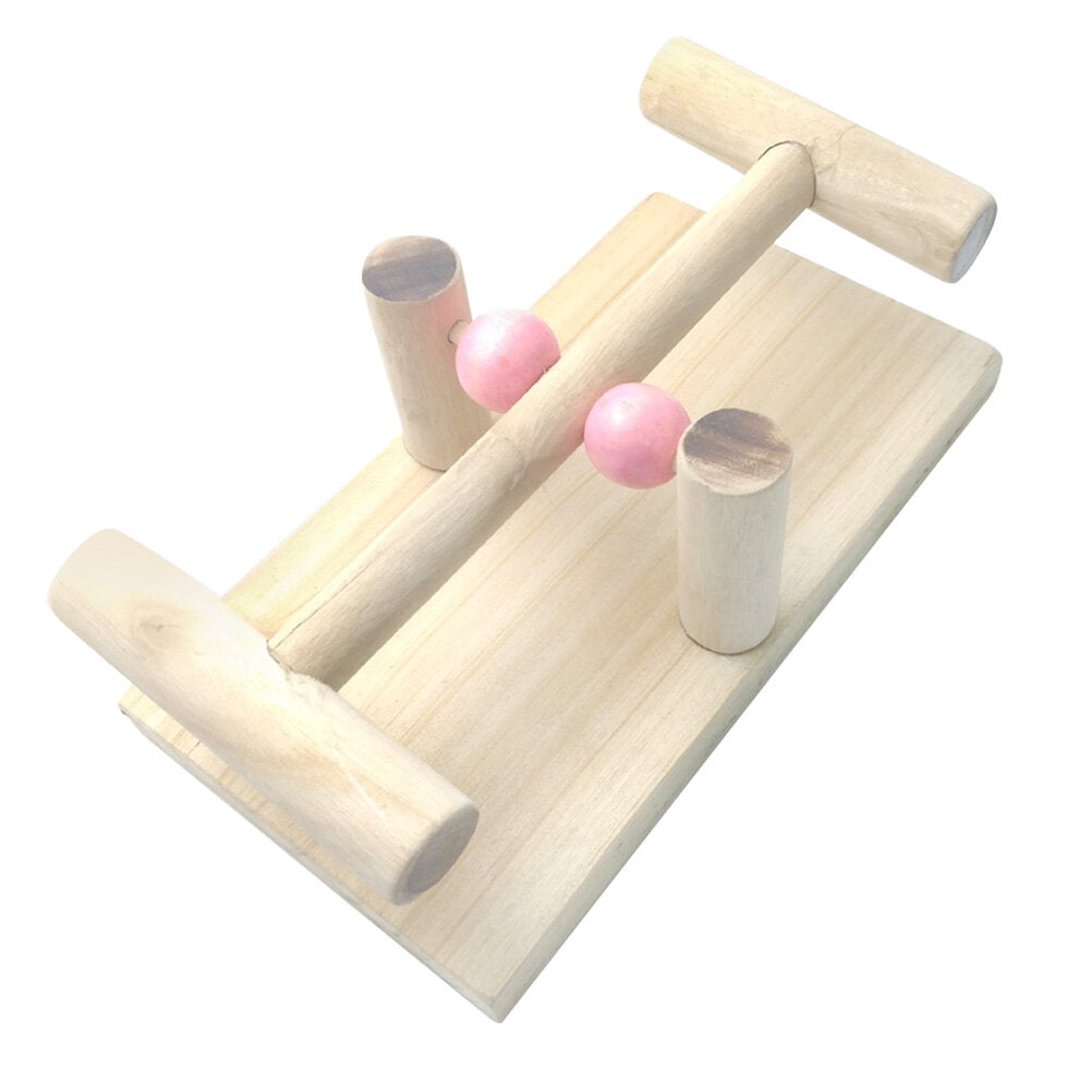 Gymnture Bird Tabletop Perch Stand Wooden Seesaw for Parrots - Walmart.com