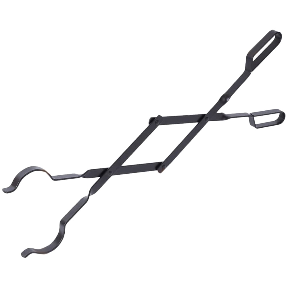 Gymnture Firewood Tongs Log Grabber Heavy Duty Iron for Fire Pit Indoor ...