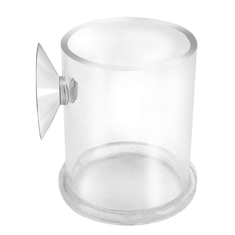 Acrylic Fish Feeder Fish Feeding Ring with Suction Cup Aquarium Fish ...