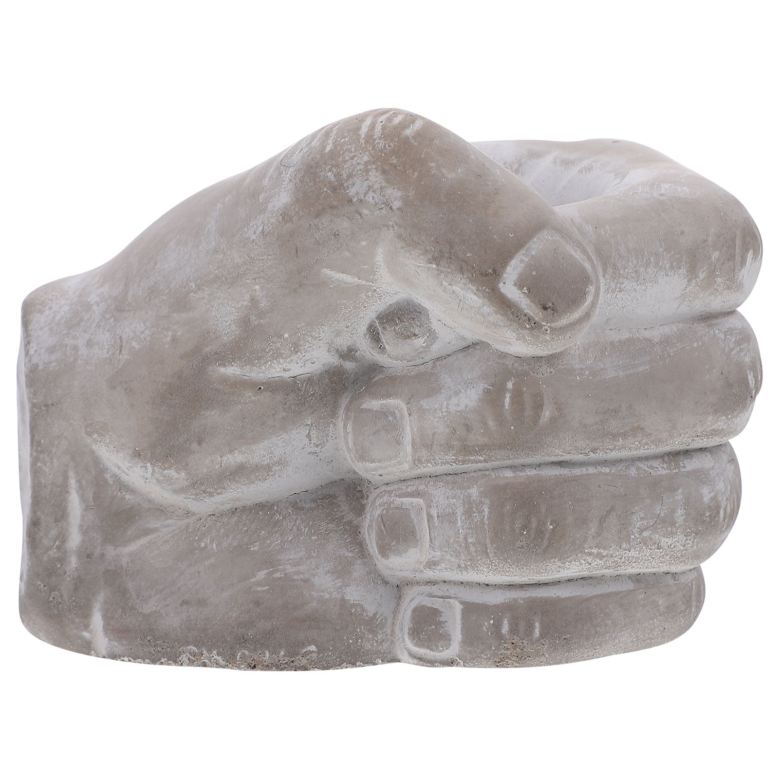 Gymnture Housoutil Cement Succulent Pots Fist Shape Planter (Grey ...