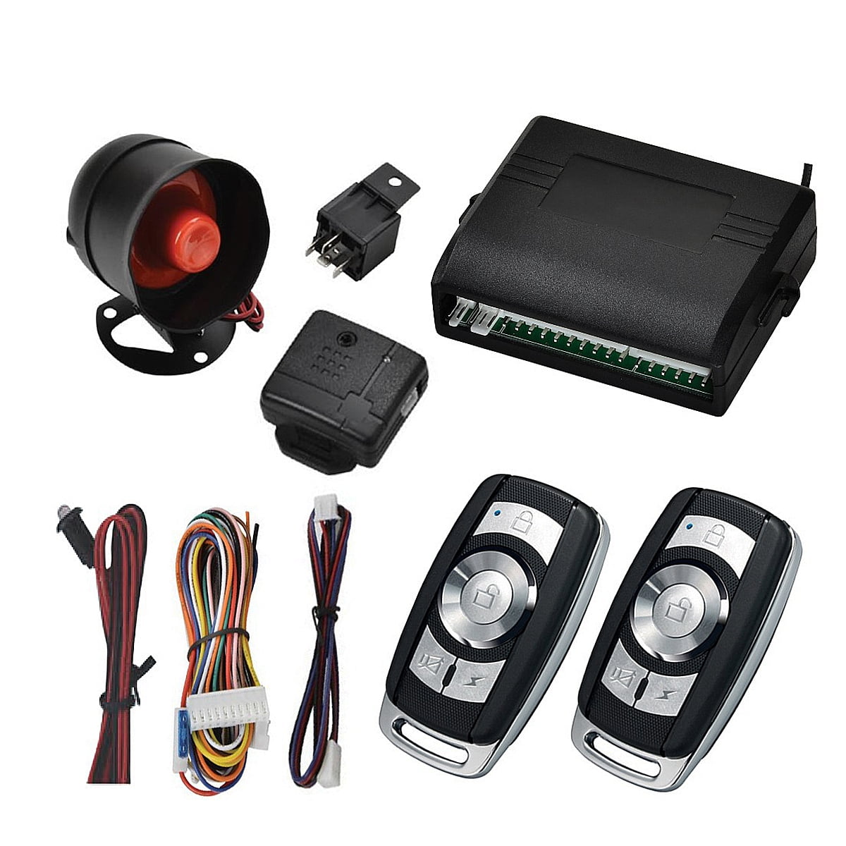 Gymnture Keyless Car Vibration Alarm System Push Start Button Remote ...
