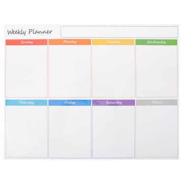 Fakrich Weekly Dinner Menu Board For Kitchen, Magnetic Meal Planner For ...