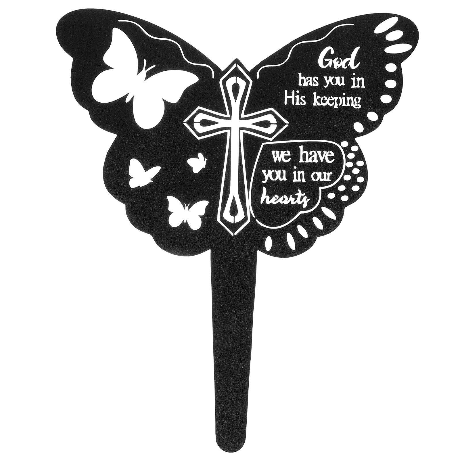 Gymnture Metal Grave Marker Memorial Plaques for Outdoor Garden Yard ...