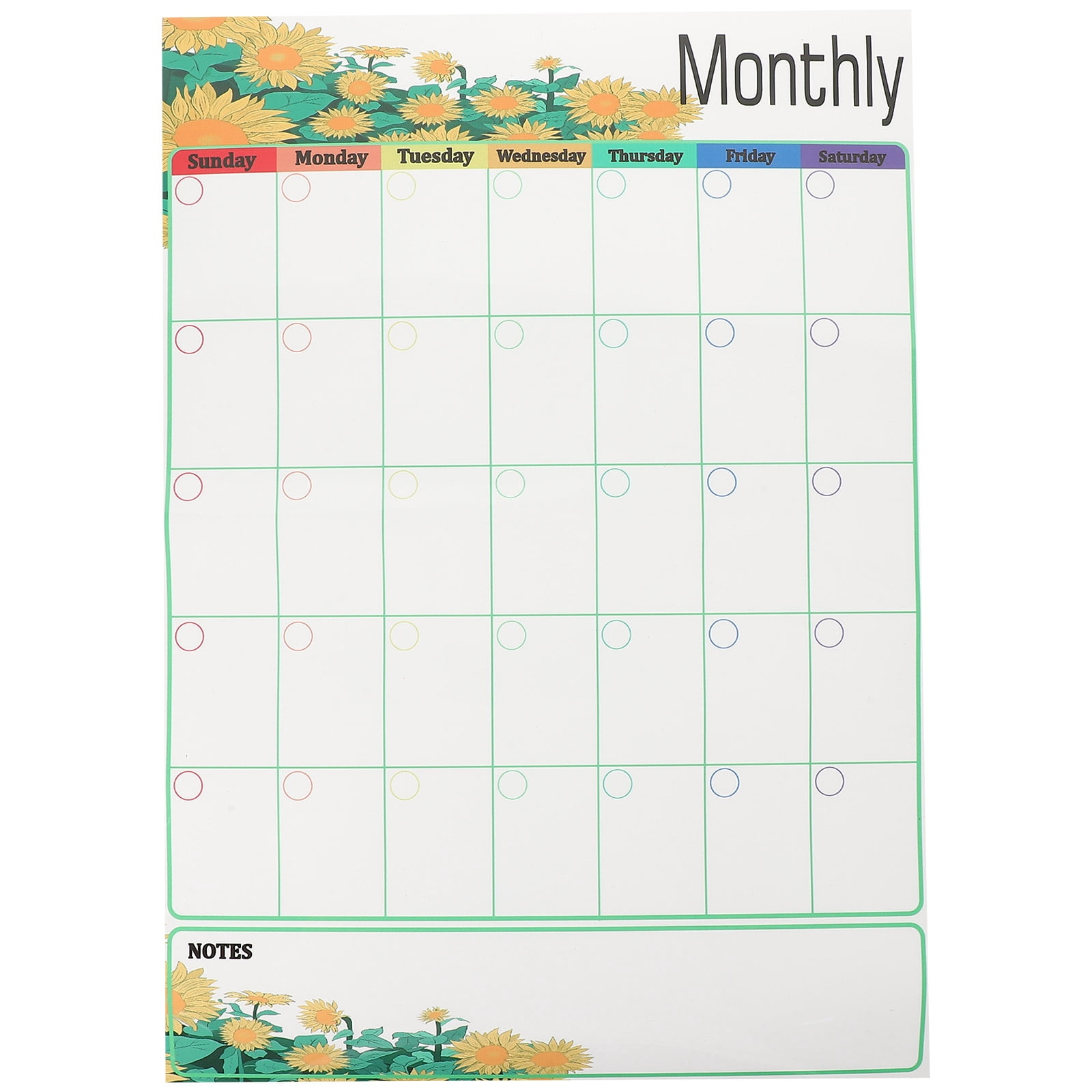 Gymnture New Year's Day Practical Fridge Calendar Dry Erase White Board ...