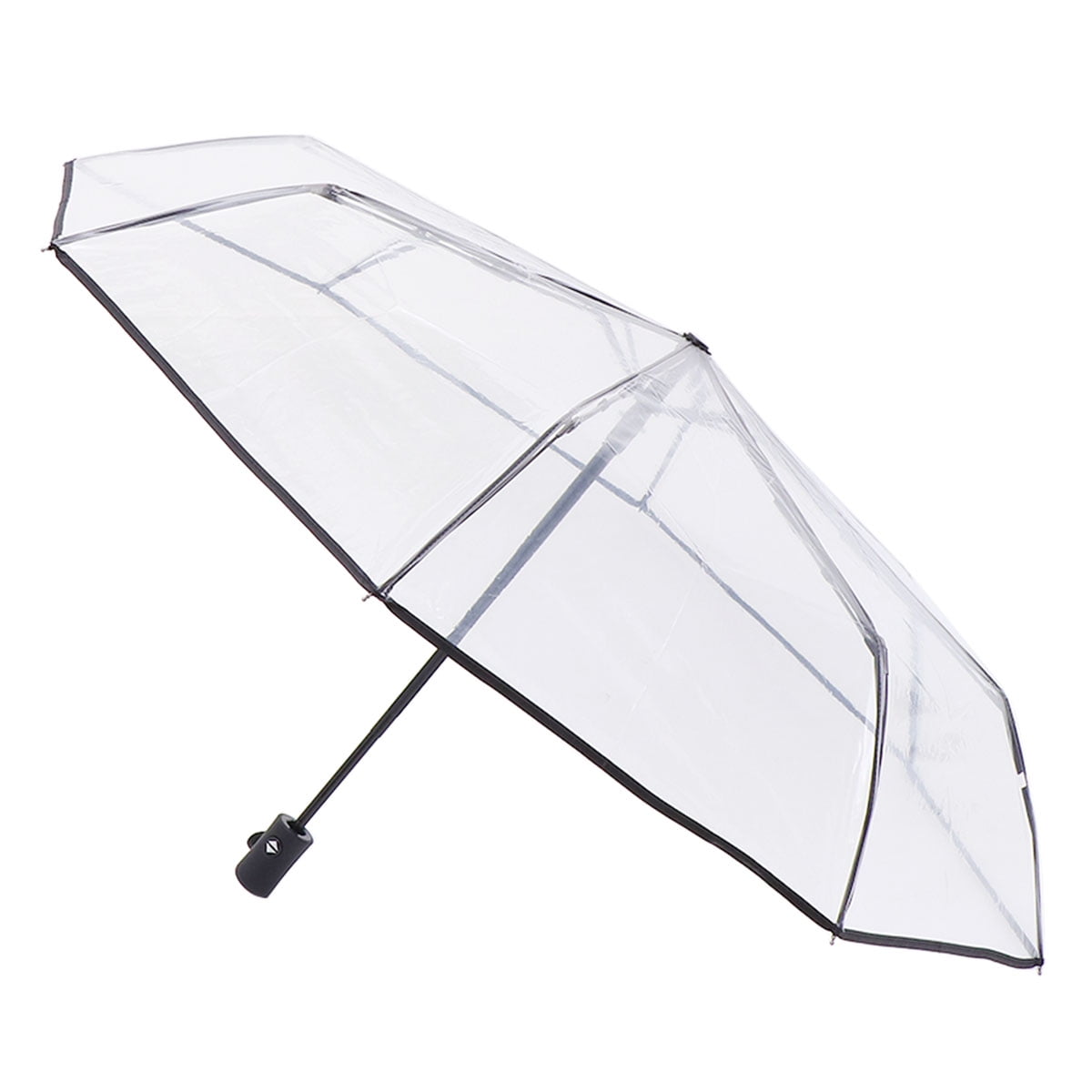 Gymnture One-Button Folding Transparent Umbrella Automatic Tri-fold ...