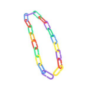 100 Plastic C-clips Hooks Chain C-links Sugar Glider Rat Parrot Bird ...