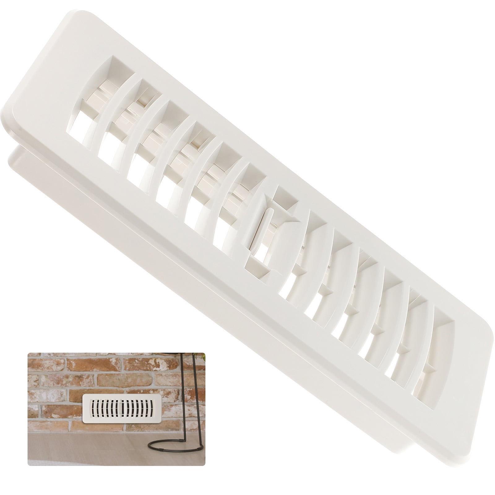 Gymnture Plastic Floor Vent Cover 4x12 for Home, Sidewall, Ceiling ...