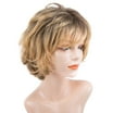 Creamily Blonde Wig with Bangs Layered Short Blonde Wigs for Women ...