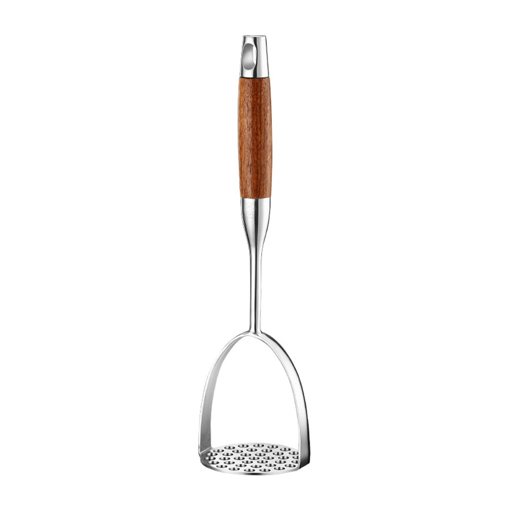 Gymnture Stainless Steel Potato Masher w/ Wooden Handle for Veggies ...