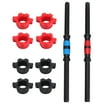 BalanceFrom 60LB 2-in-1 Portable Changeable Dumbbell, Barbell Set with ...