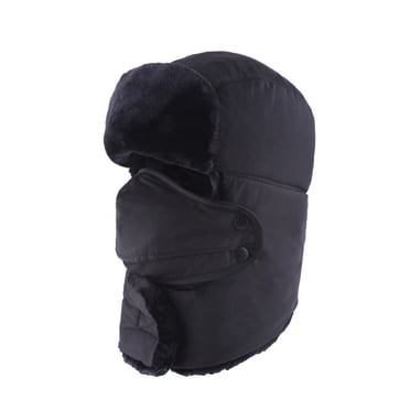 Top Headwear Winter Trapper Trooper Aviator Hat - Black - Walmart.com