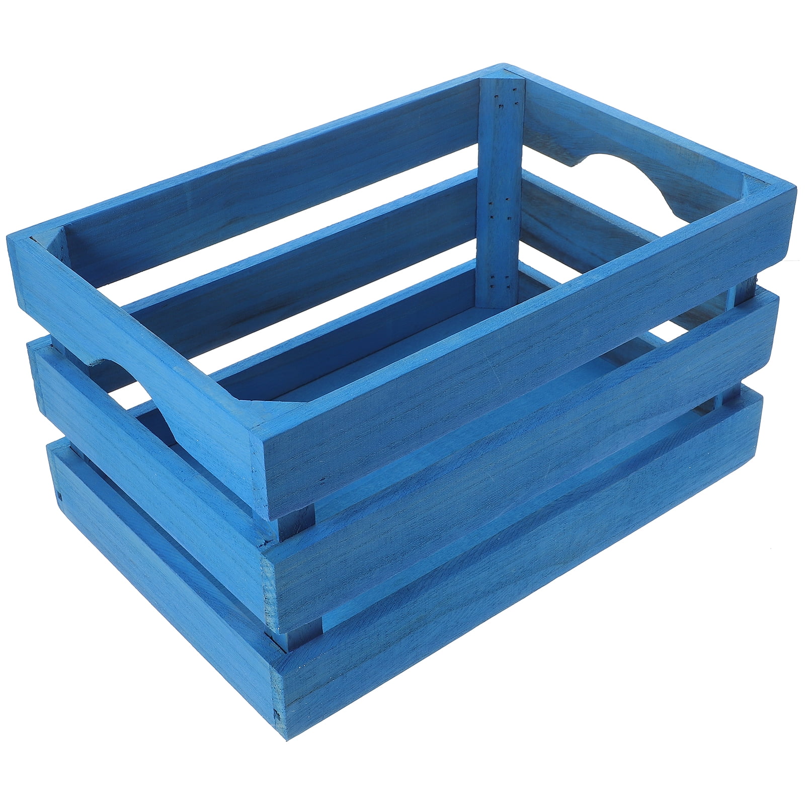 Gymnture Wooden Crates for Storage Display - Rustic Blue - Walmart.com