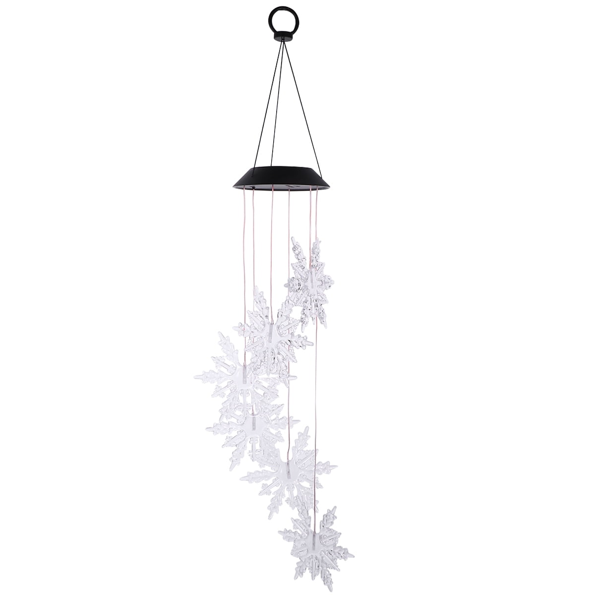 Gymnture christmas Christmas Solar Snowflake Windchime for Outdoor ...
