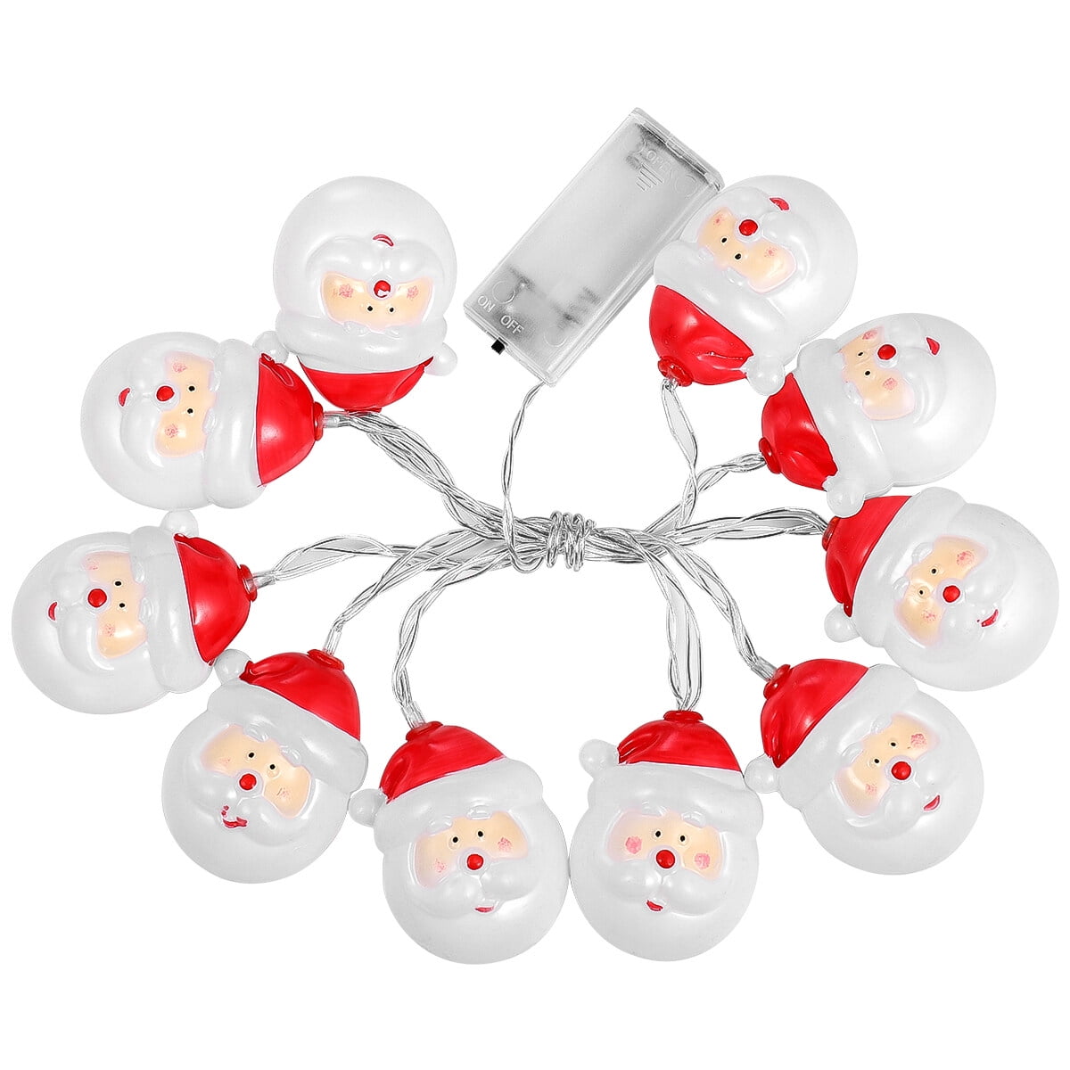 Gymnture christmas LED Santa String Lights - Battery Operated Christmas ...
