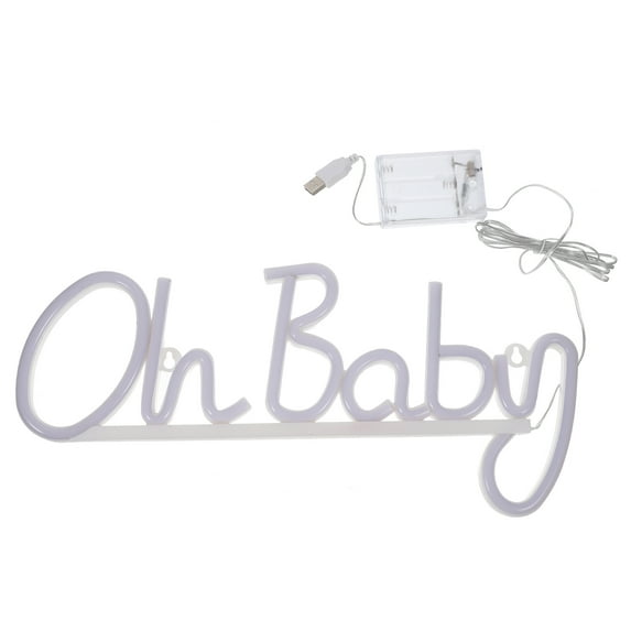 Gymnture christmas Oh B-aby Neon Sign LED Light for Home Bar Living ...
