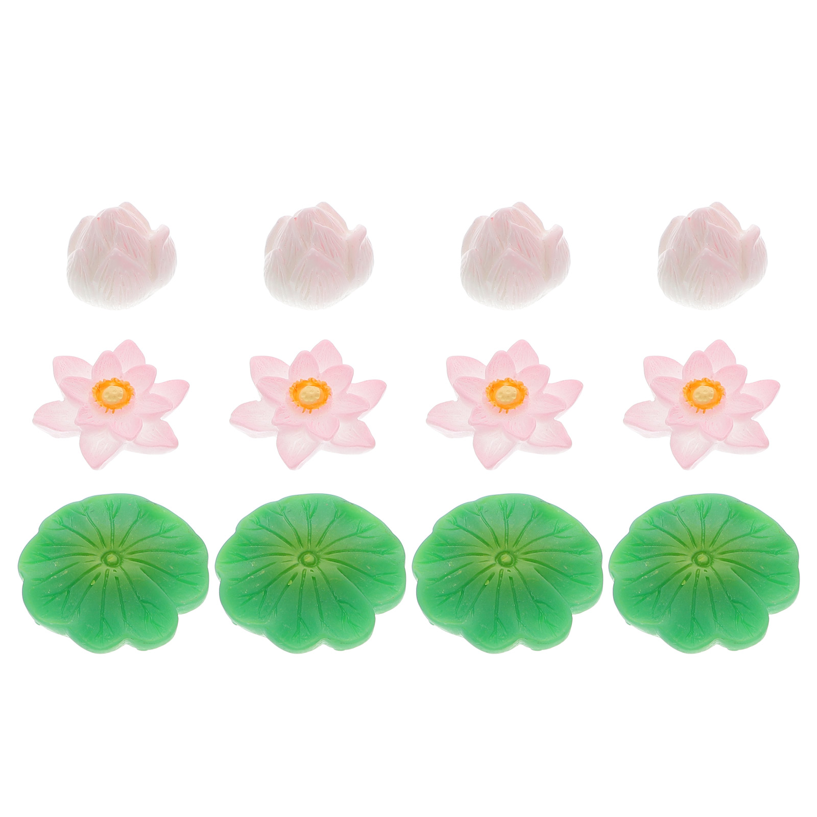 Gymnture lotus-flower decor 1 Set of Resin Lotus-flower Decors Fish ...