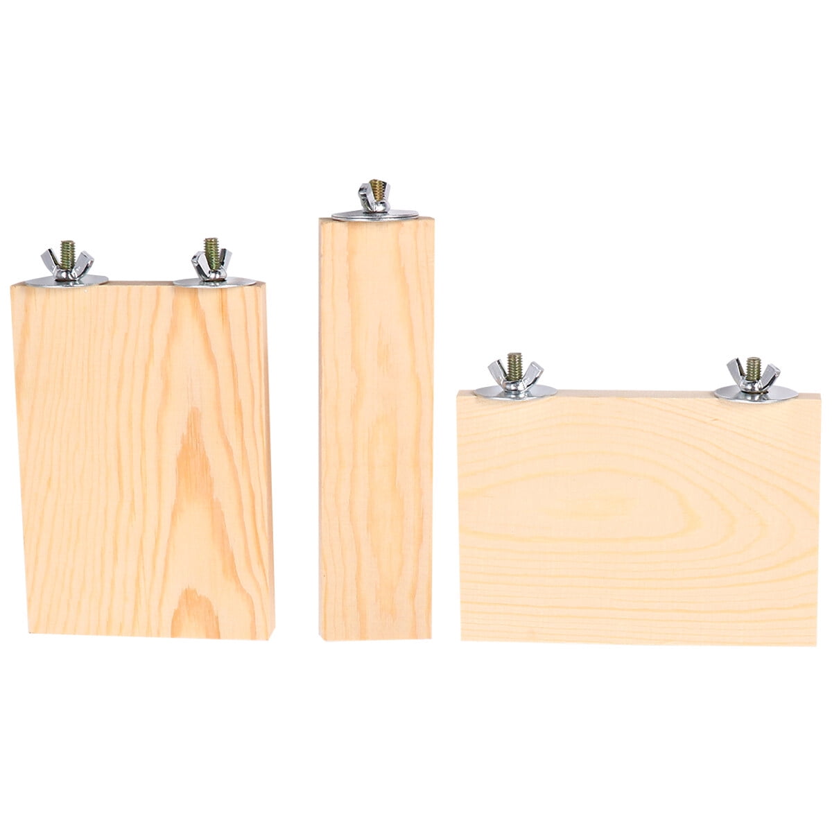 Gymnture parrot station board 3pcs Wooden Springboard Parrot Wood ...