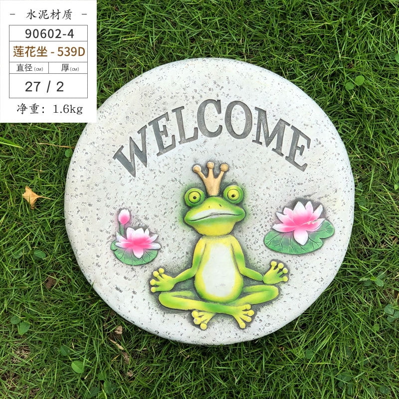 Gymnture spring Decorative Stepping Stone for Garden Walkway Cement ...