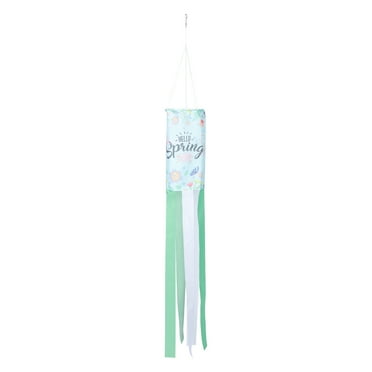 XISAOK Rotating Wind Striped Tie dye Windsock Hanging Ornament Decor ...