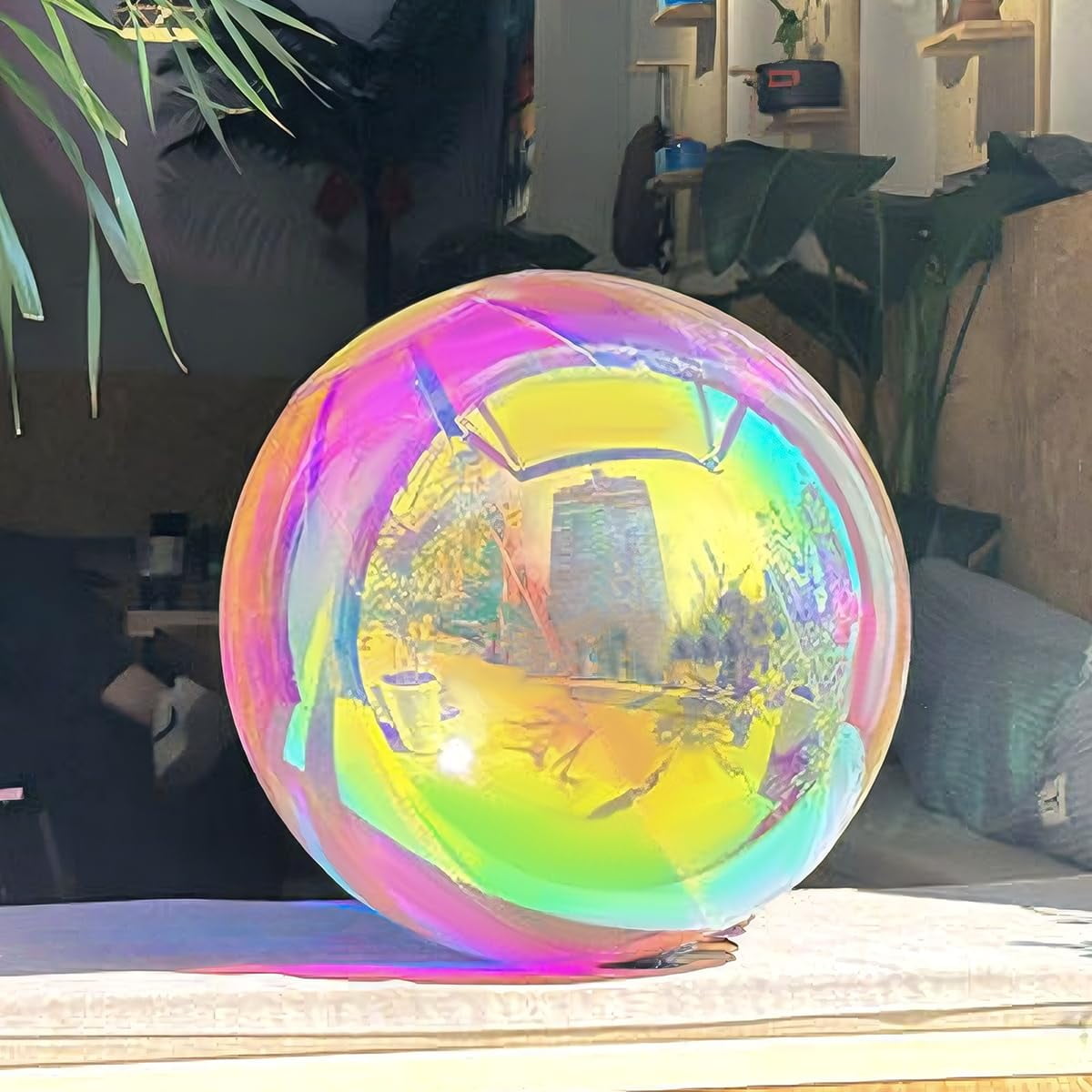 Gymodel Inflatable Mirror Ball, 0.5m 20in Golden Big Shiny Balls ...