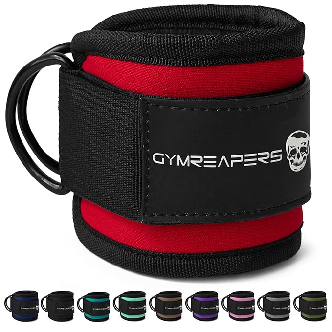 Gymreapers Ankle Strap (Single) For Cable Machine Kickbacks, Glute ...