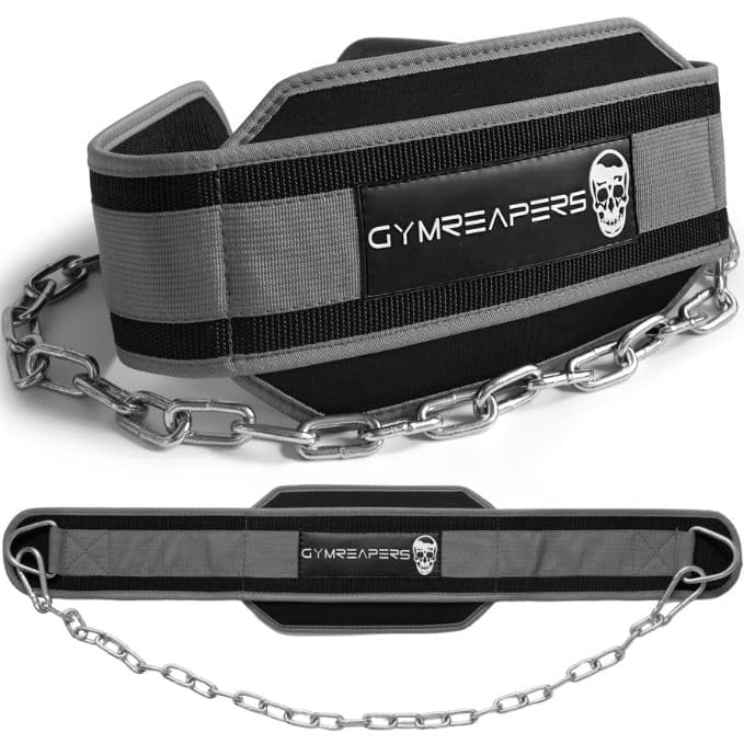 Gymreapers Dip Belt With Chain For Weightlifting, Pull Ups, Dips ...