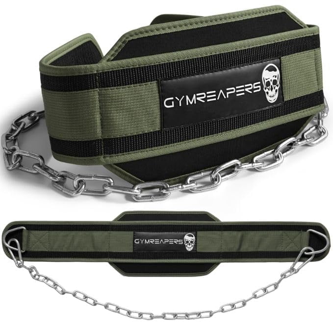 Gymreapers Dip Belt With Chain For Weightlifting, Pull Ups, Dips ...