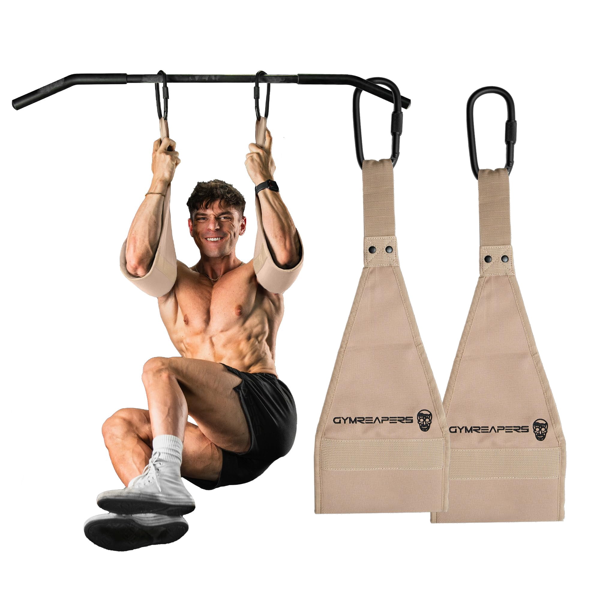 Gymreapers Hanging Ab Straps For Core Strength and Abdominal Training ...