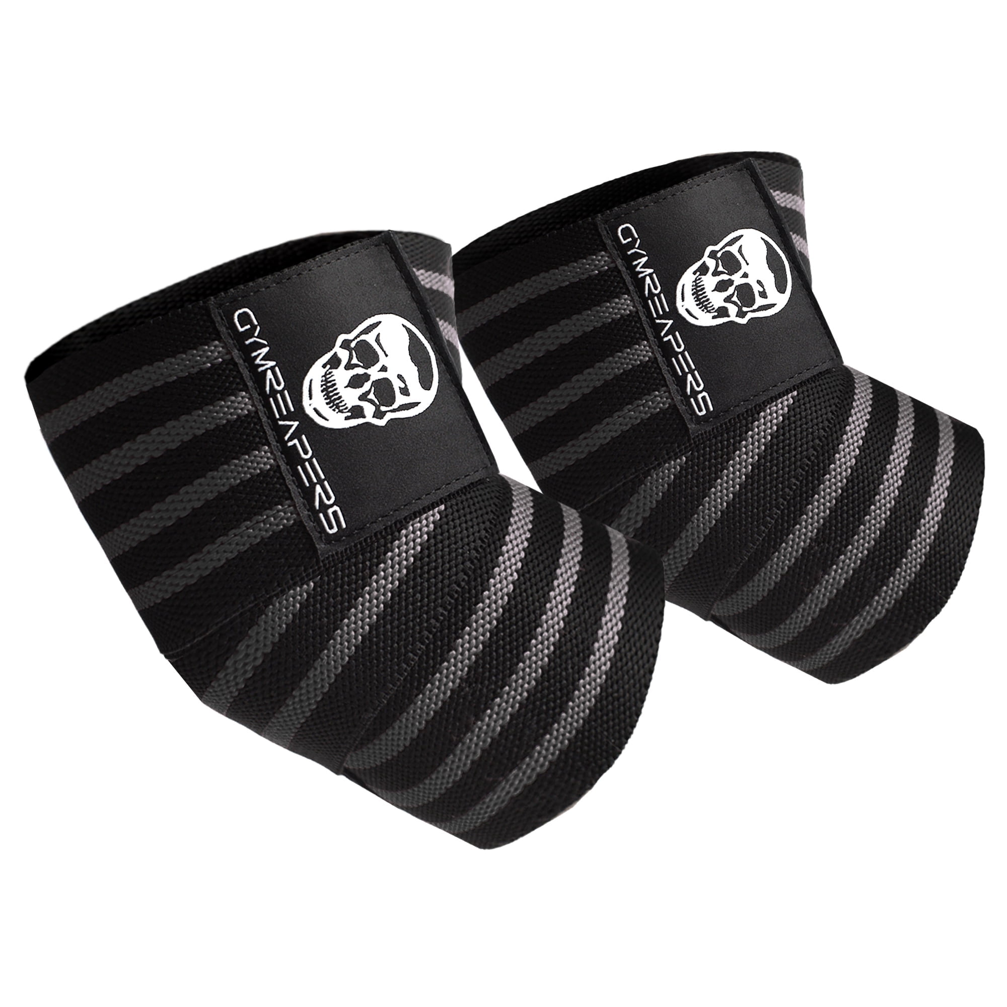 Gymreapers Weightlifting Elbow Wraps (1 Pair) - Flexible 40'' Elbow ...