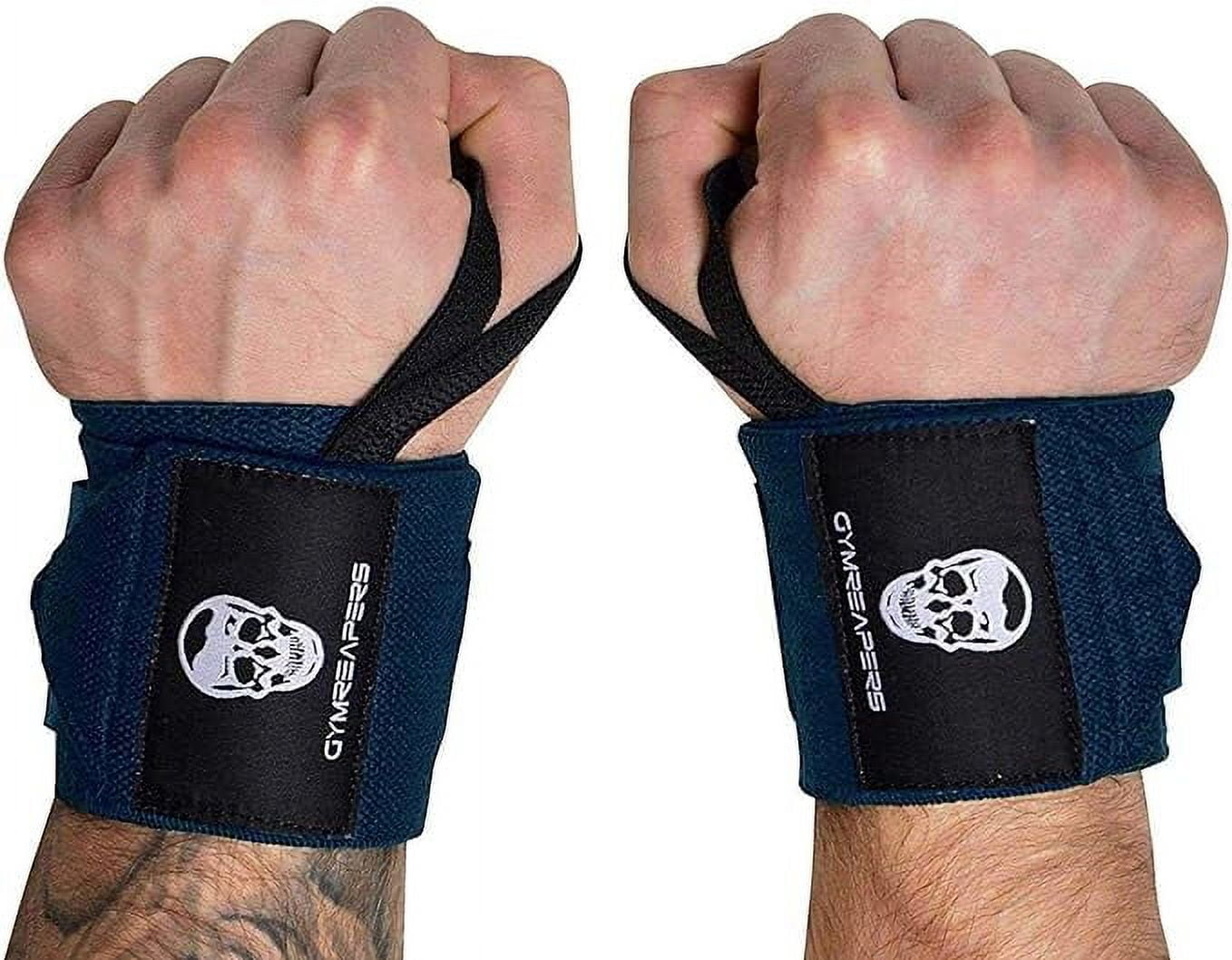 Gymreapers Weightlifting Wrist Wraps (IPF Approved) 18" Professional ...