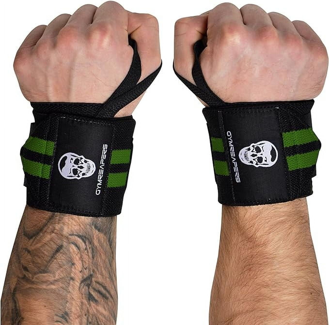 Gymreapers Weightlifting Wrist Wraps (IPF Approved) 18" Professional ...