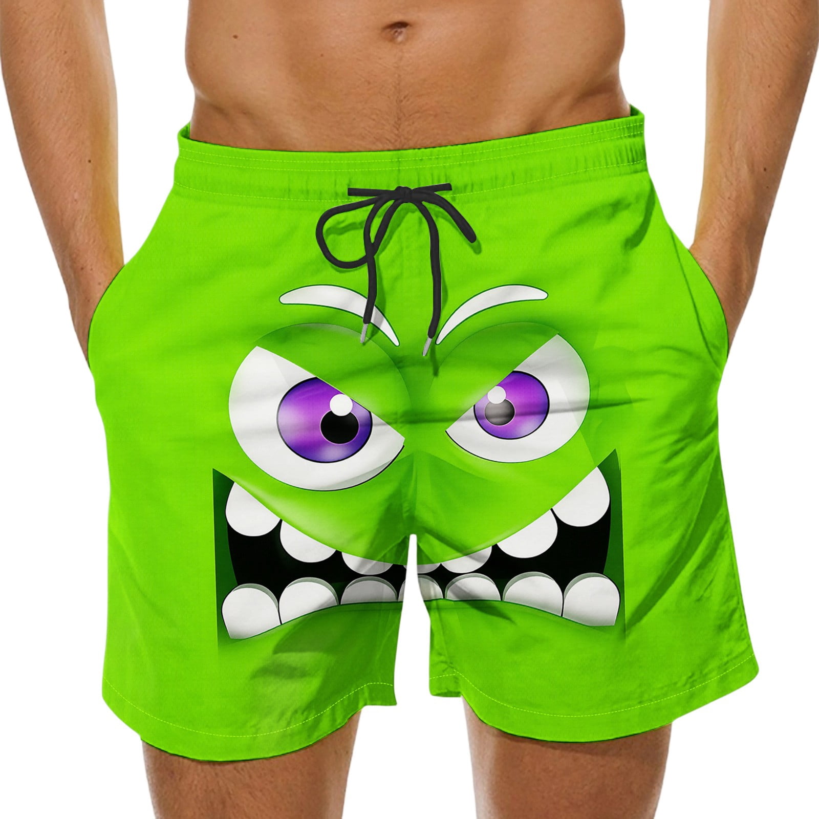 Gymvis Funny Men's Swimming Trunks/Bathing Suits/Swim Briefs for Summer ...