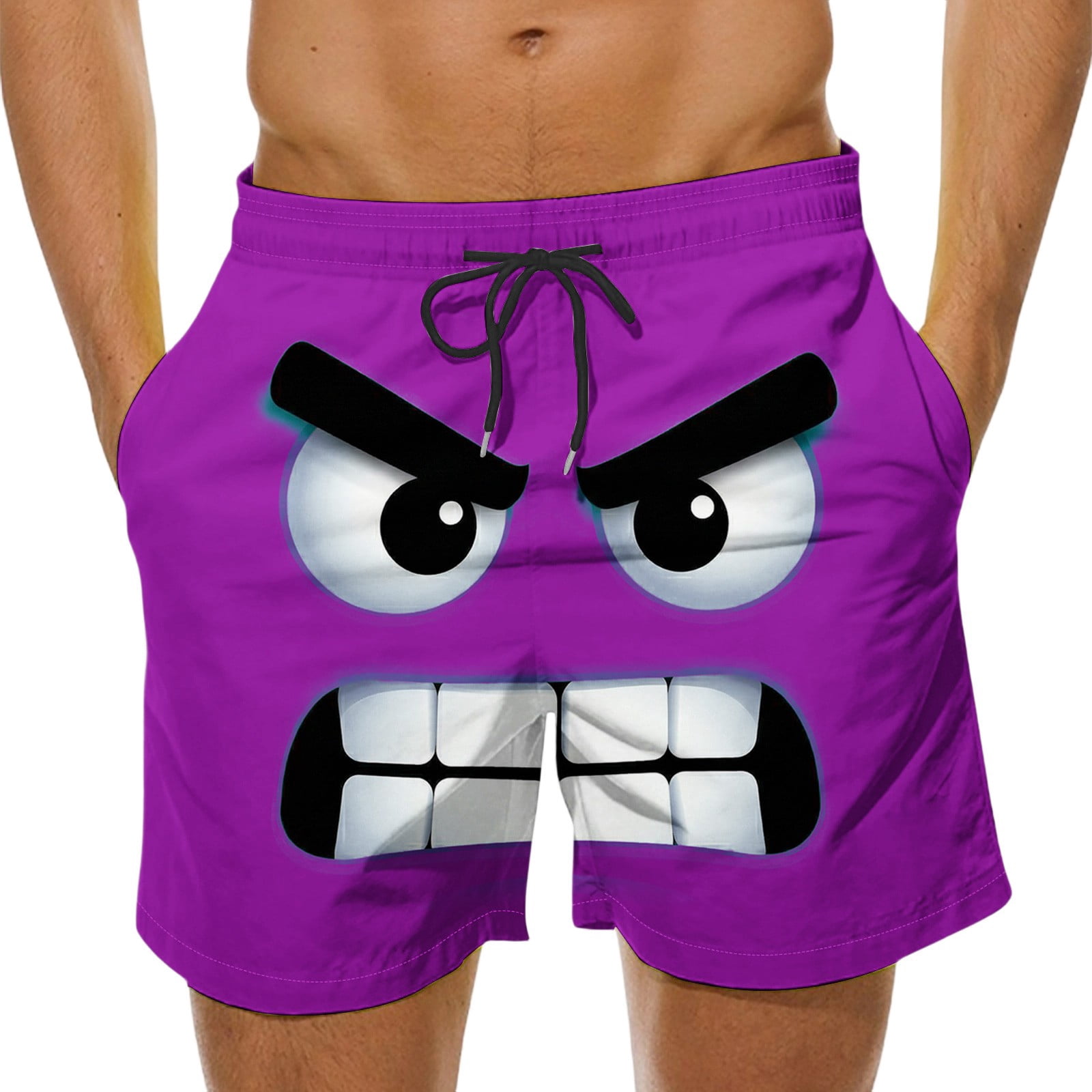Gymvis Funny Men's Swimming Trunks for Summer Vacation Swimsuits and ...
