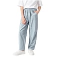 Gymvis Kids Pants casual solid color waterproof breathable lightweight ...