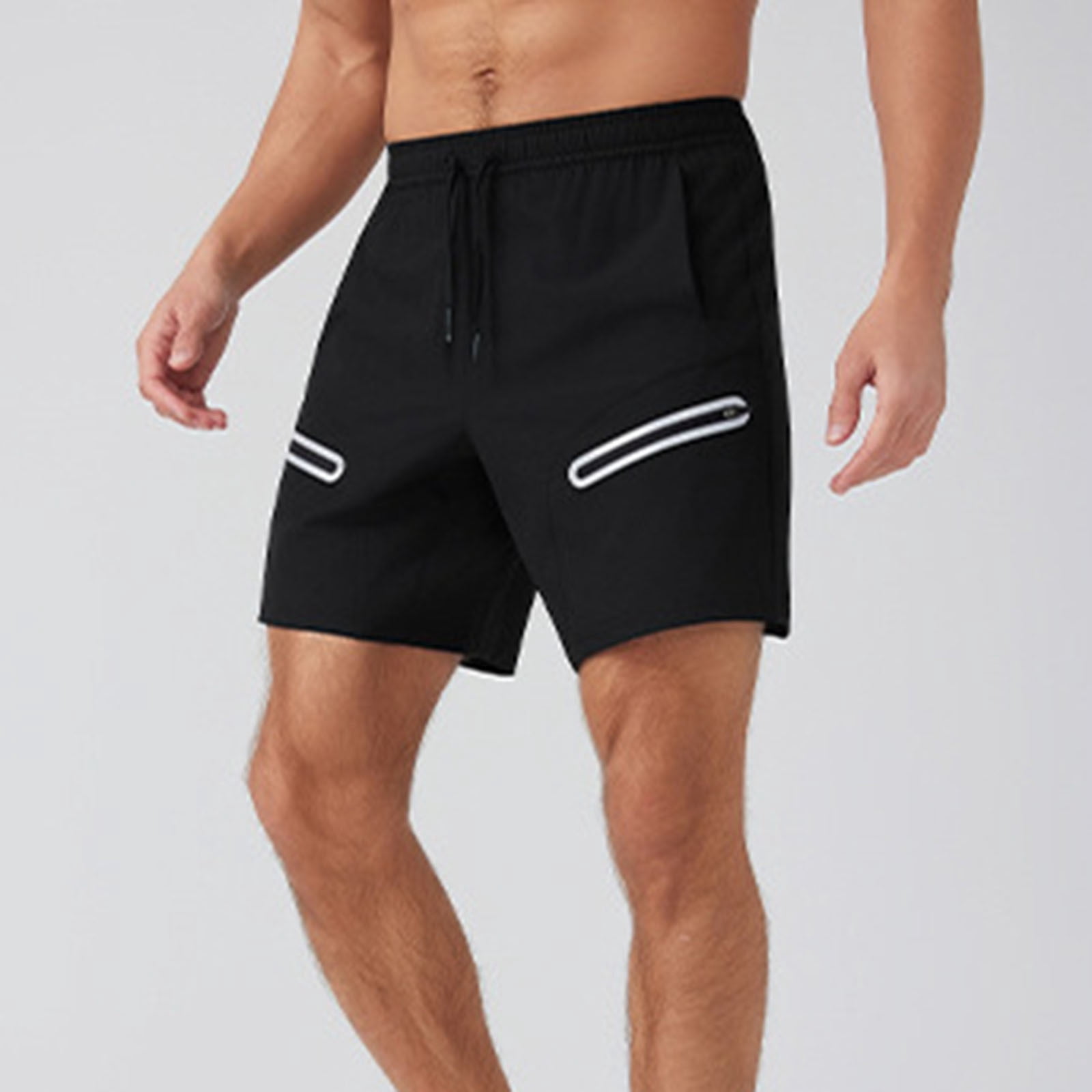 Gymvis Mens Drawstring Shorts Elastic Waist Casual Sports Breathable ...