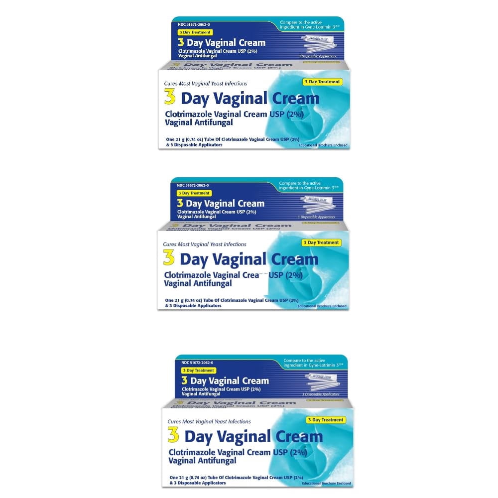 Clotrimazole 3 -Day Vaginal Cream - 0.74 Oz HSA/FSA Eligible - Walmart.com