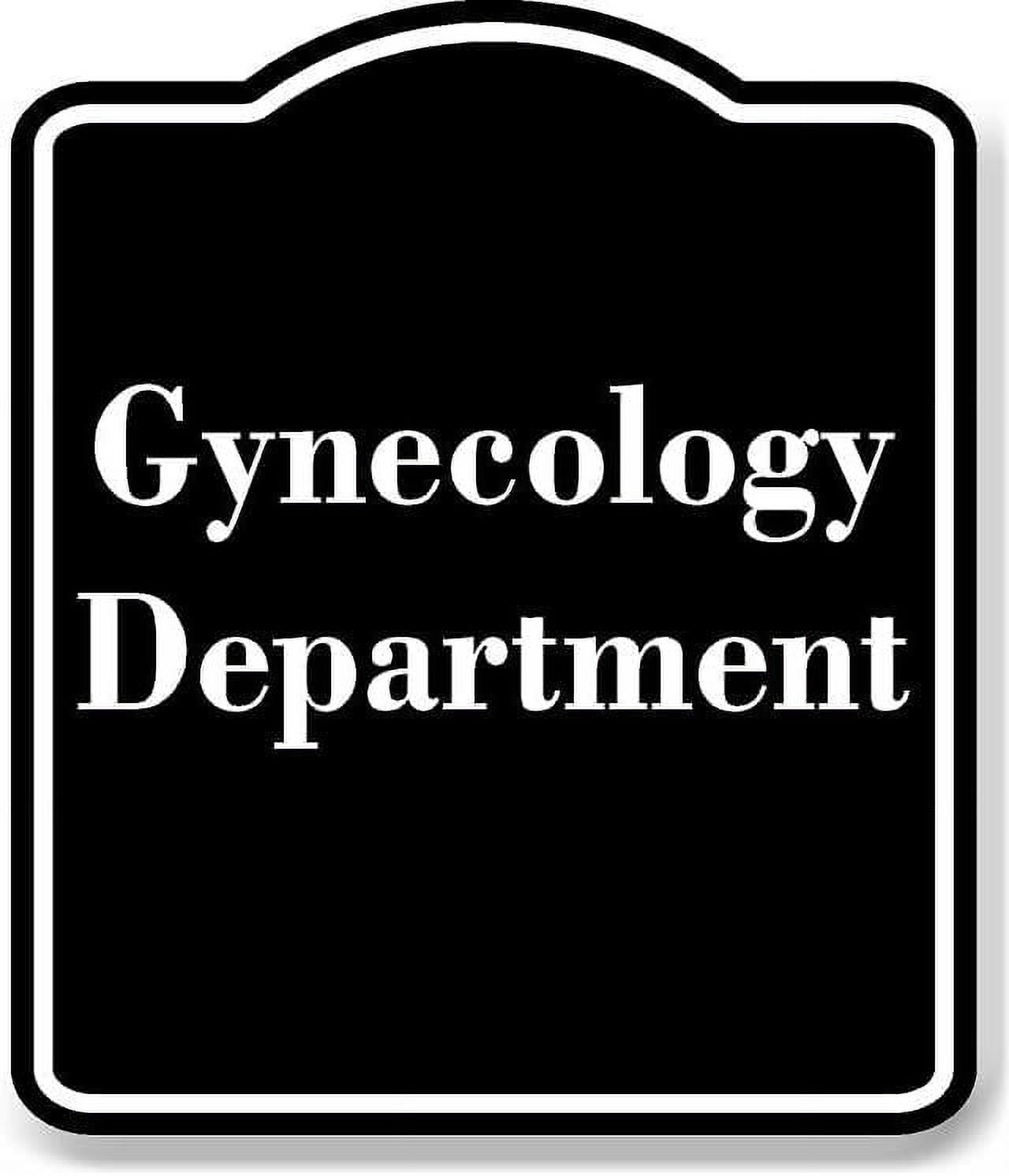 Gynecology Department BLACK Aluminum Composite Sign Aluminium Composite ...