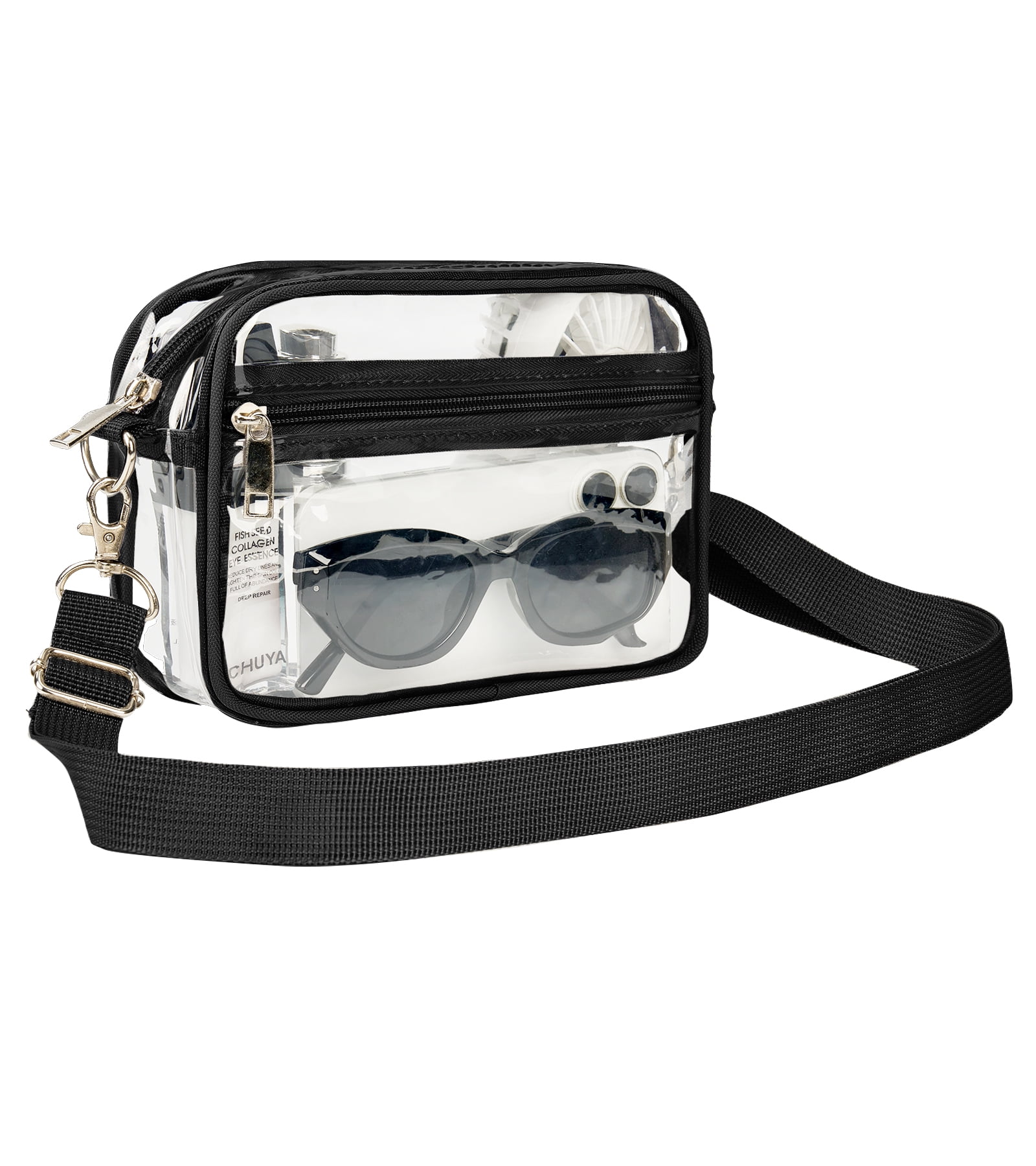 Gynky Clear Crossbody Bag for Stadium Events, Transparent Purse Bag for ...
